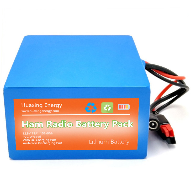12Ah Capacity 12 Volt Lithium Battery Pack PVC Wraped For Ham Radio ...