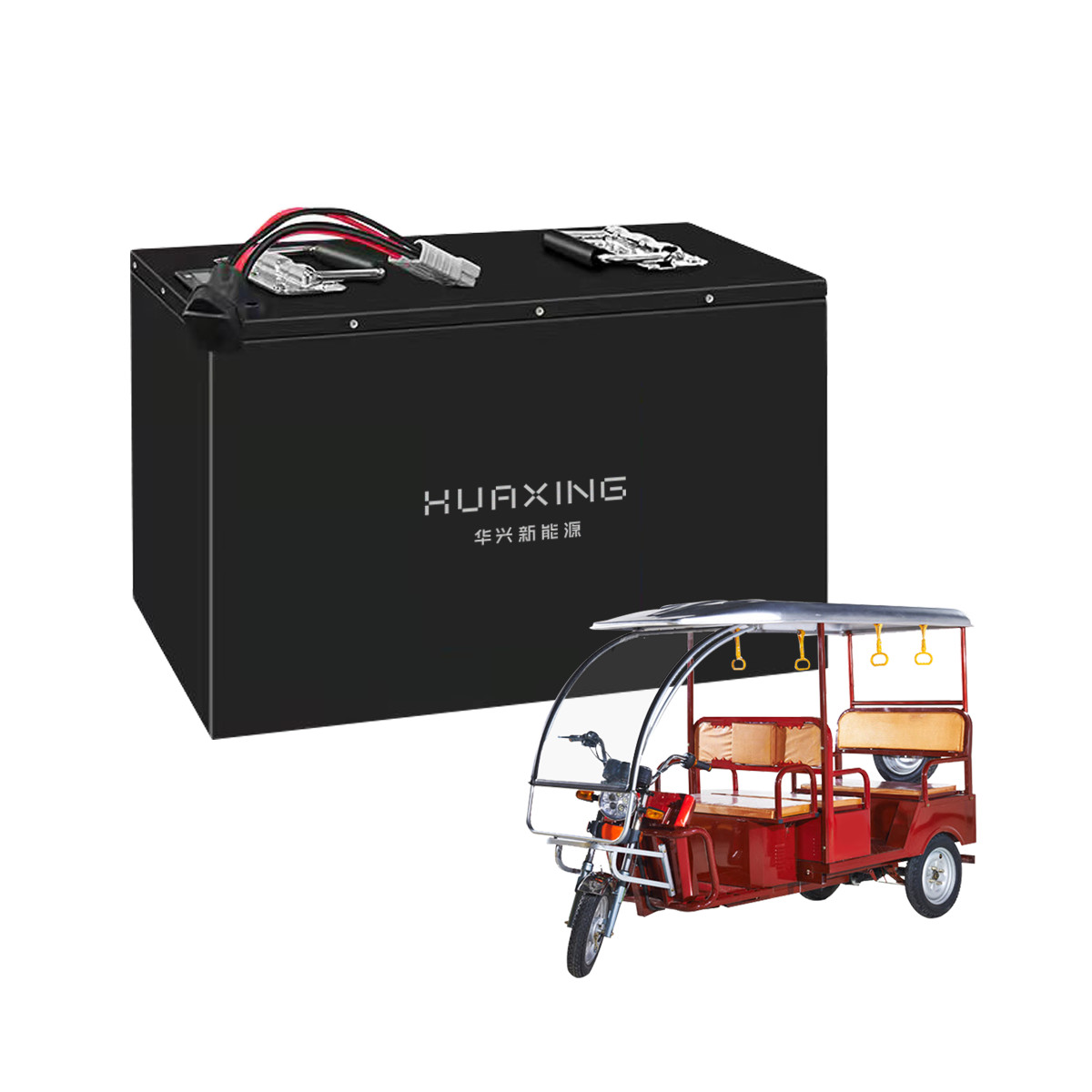 Electric Richshaw Three-Wheeled Cart Lithium Battery 48V 60V 72V LFP ...